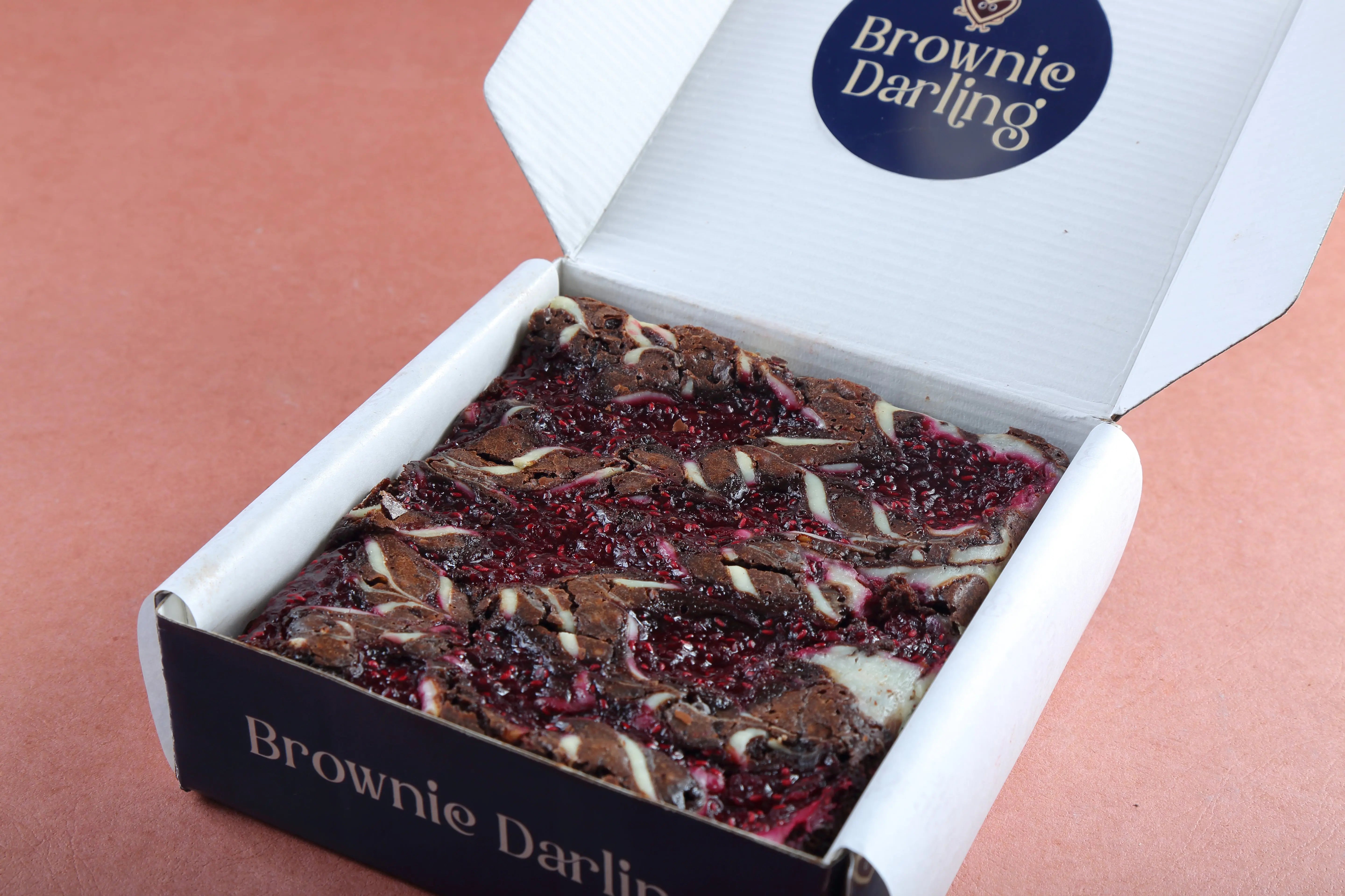 Raspberry Rhapsody Brownies | Brownie Darling